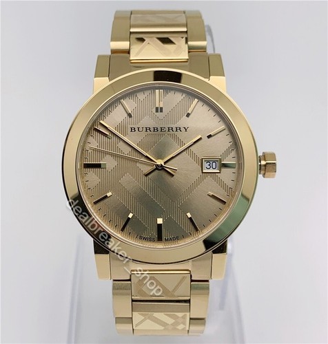 Burberry BU9038 The City Orologio da polso unisex tono oro quarzo 38 mm ...