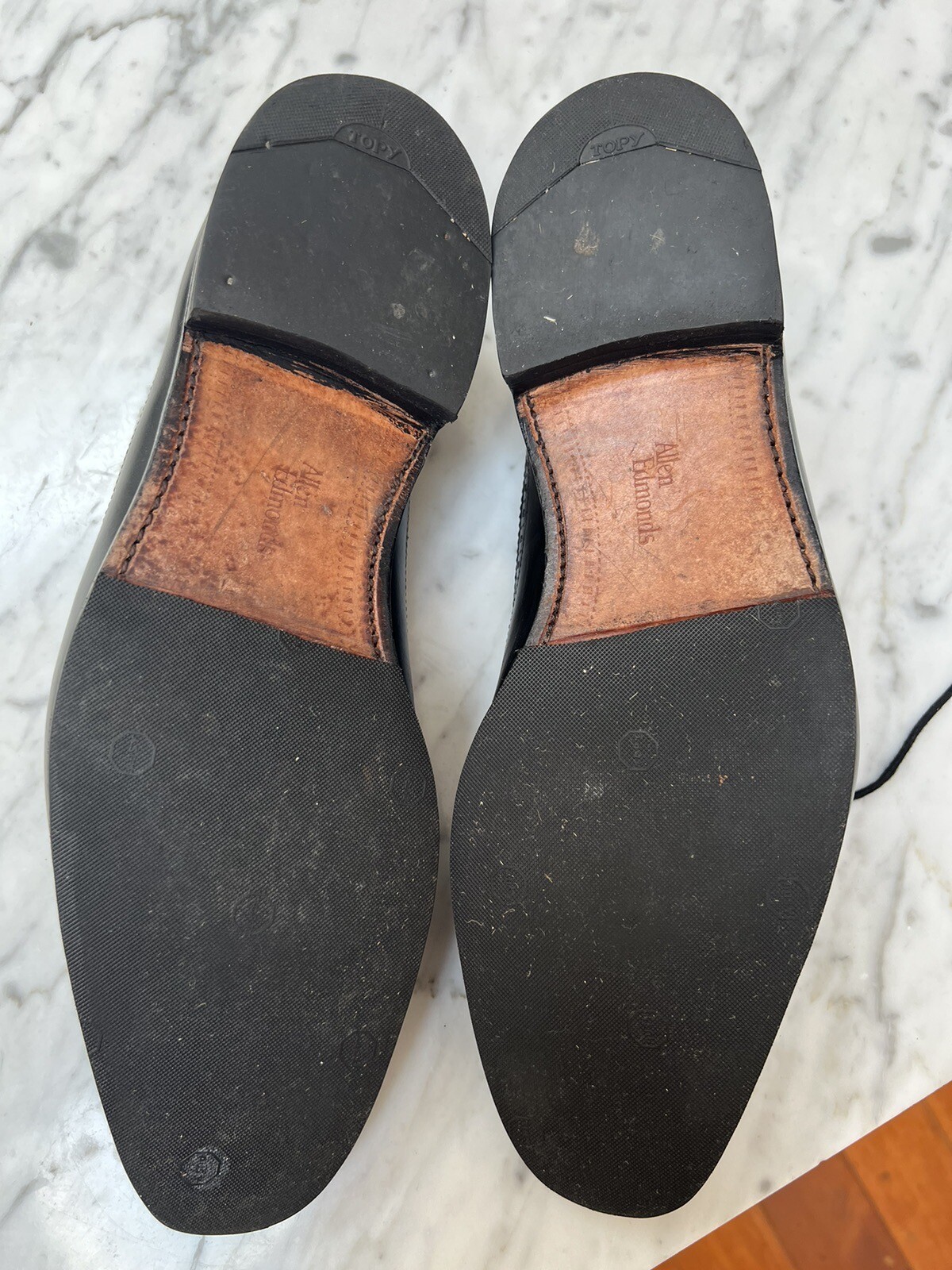 Allen Edmonds Black Leather Dress Shoe Size US14 D Width | eBay