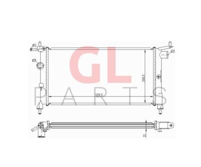 Radiator Engine Water Cooling FOR OPEL CORSA B 1993-2000 1300149 New | eBay