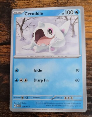 Cetoddle McDonalds 2023 Pokemon Trading Card 4/15 | eBay