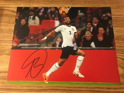 Ashley Cole Autographed 11x14 Photo England Chelsea LA Galaxy A.S. Roma ...