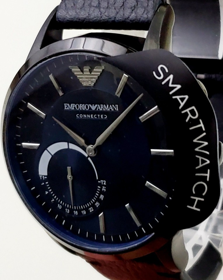 RARE,UNIQUE Mens HYBRID Smartwatch EMPORIO ARMANI "Connected" NDW2H W ...