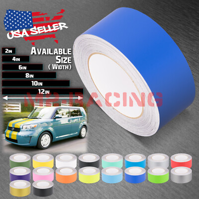 Matte Color Racing Stripes Vinyl Wrap Decal For Scion XB Sticker 10FT ...