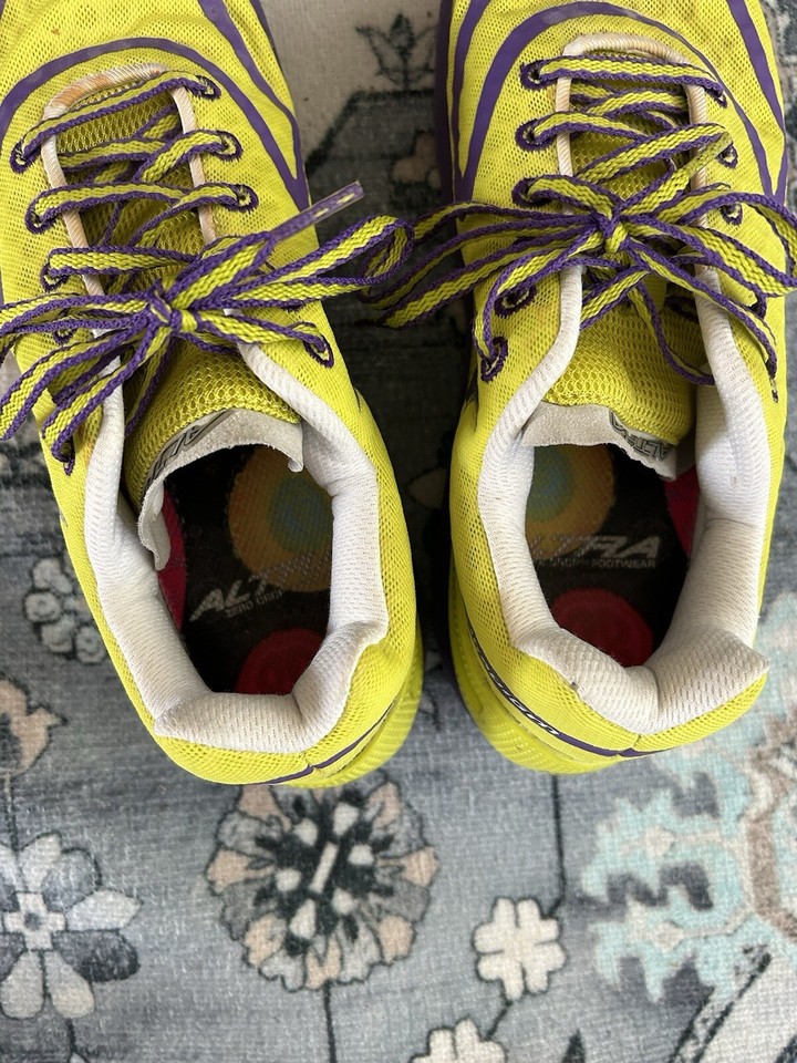 Altra Paradigm Running Shoes Women Size 8 Yellow Purple Zero Drop ...
