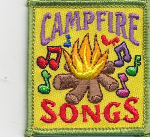 Girl Boy Cub CAMPFIRE SONGS Singing Fun Patches Crests Badges SCOUT ...