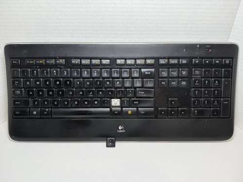 Logitech K800 Illuminated Wireless Black Keyboard Y-R0011 Works NO ...