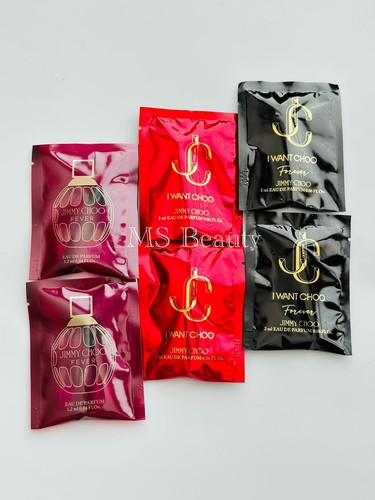 6 x Jimmy Choo Perfume Sample Size (Jimmy Choo Fever , I Want Choo ...