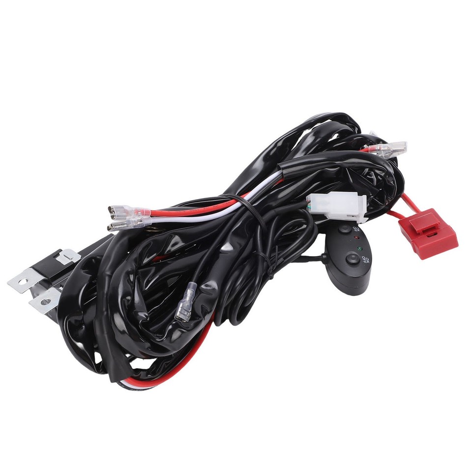 Double Color High Low Beam Wiring Harness 30A Fuse 14AWG Core Cable ...