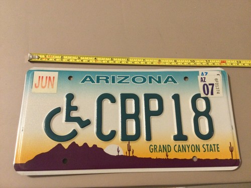 Expired Arizona License Plate with Raised/Embossed Letters/Numbers | eBay