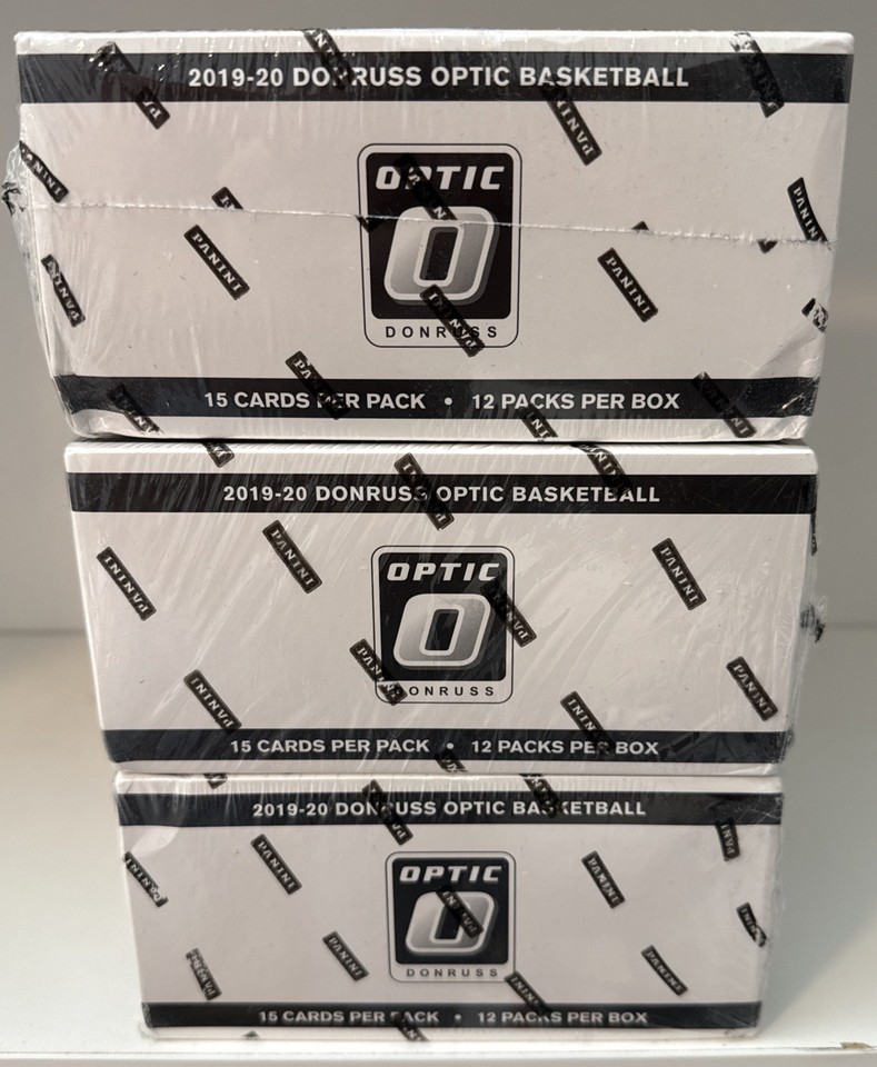 2019-20 DONRUSS OPTIC NBA CELLO BOX 12 PACKS (3 Cello Boxes From Same ...