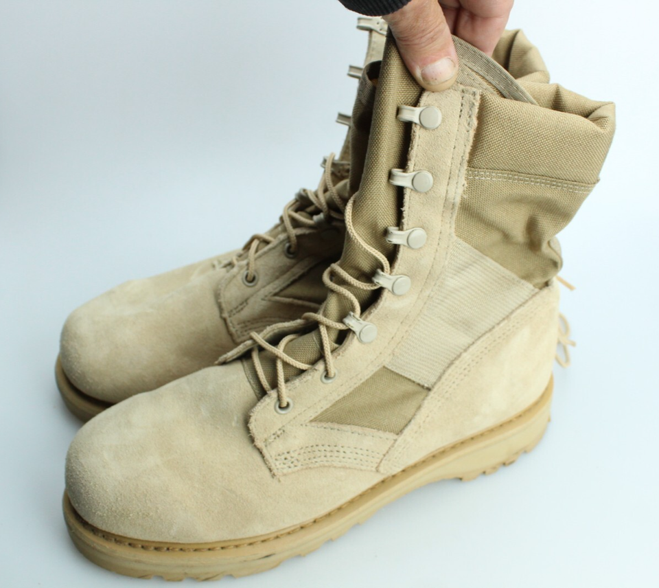 Rocky Genuine US Army Military Desert Tan Hot Weather Combat Boots Men ...