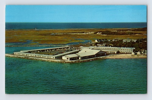 Postcard Massachusetts Cape Cod MA Provincetown Inn Motel Aerial 1960s ...