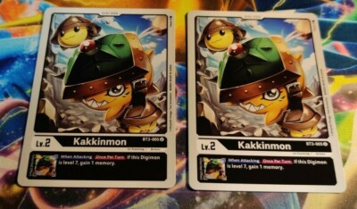 x2 Digimon KAKKINMON BT3-005 Black Uncommon Digi-Egg TCG | eBay
