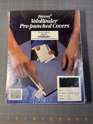 VeloBinder Pre-punched Covers- Medium Blue- Item #42240 -New Sealed | eBay