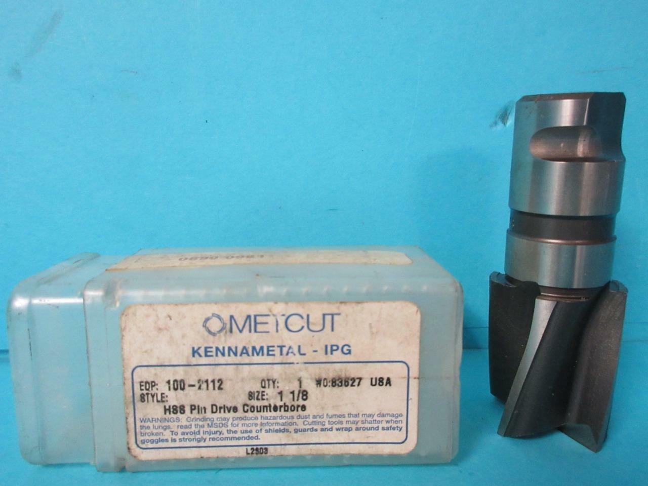 METCUT HSS COUNTERBORE 1.125" w/ No.2 PIN DRIVE (1-1/8") 100-2112 for ...