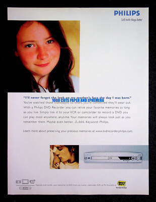 Philips DVD Recorder 2003 Trade Print Magazine Ad Poster ADVERT | eBay
