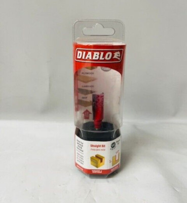 Diablo 1/2" Carbide Double Flute Straight Router Bit DR04132- NEW | eBay