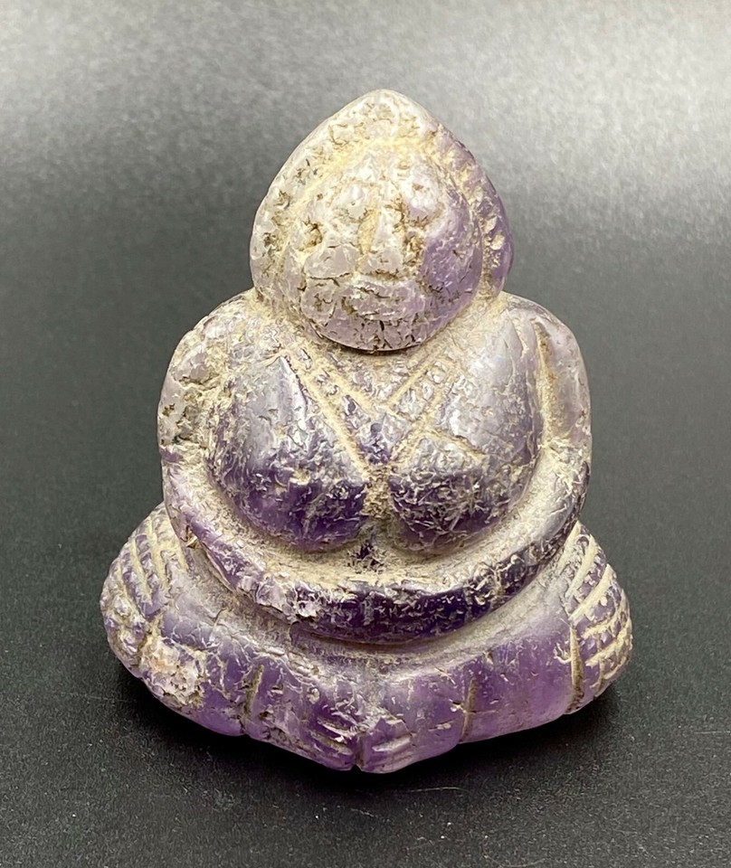Ancient Near Eastern Bactrian Greek Roman Antiquity Amethyst Idol ...