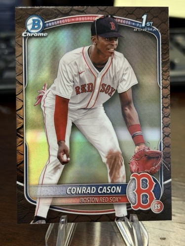 CONRAD CASON #BCP-130 2025 TOPPS 1ST BOWMAN CHROME REPTILLIAN PARALLEL ...