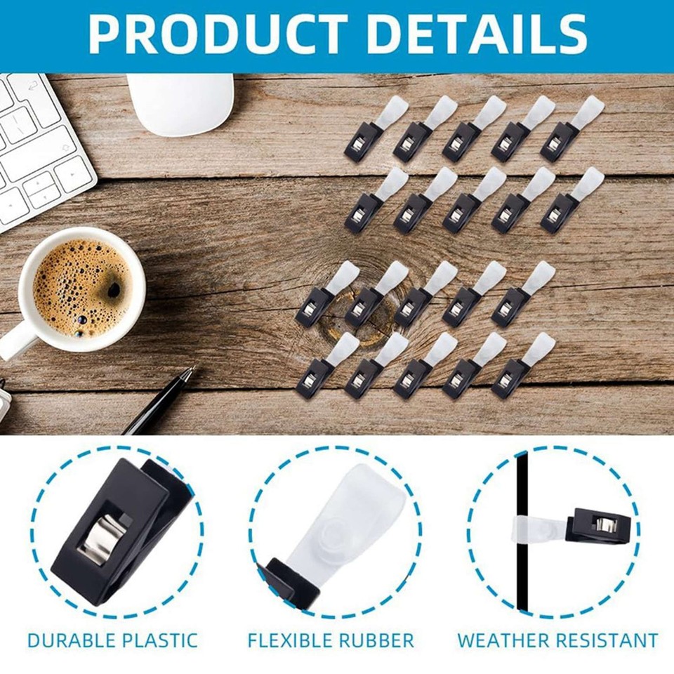 40PCS Garden Flag Clips,Garden Flag Stoppers Small Flag -Wind Clip ...