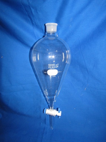 PYREX 1000ml #6404 Glass Separatory Funnel #27 | eBay