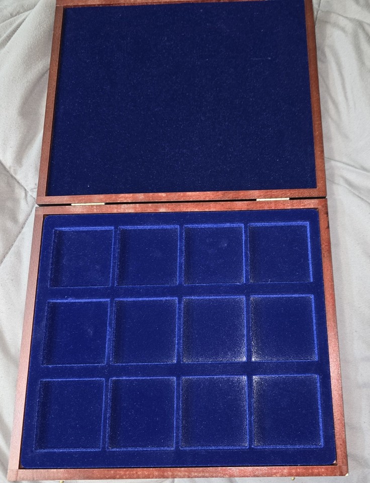 Vintage German Wooden Coin Display Case-Nice! Look | eBay