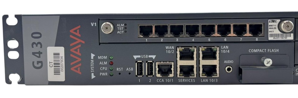Avaya G430 Media Gateway w/ MM710, MM711 Modules | eBay