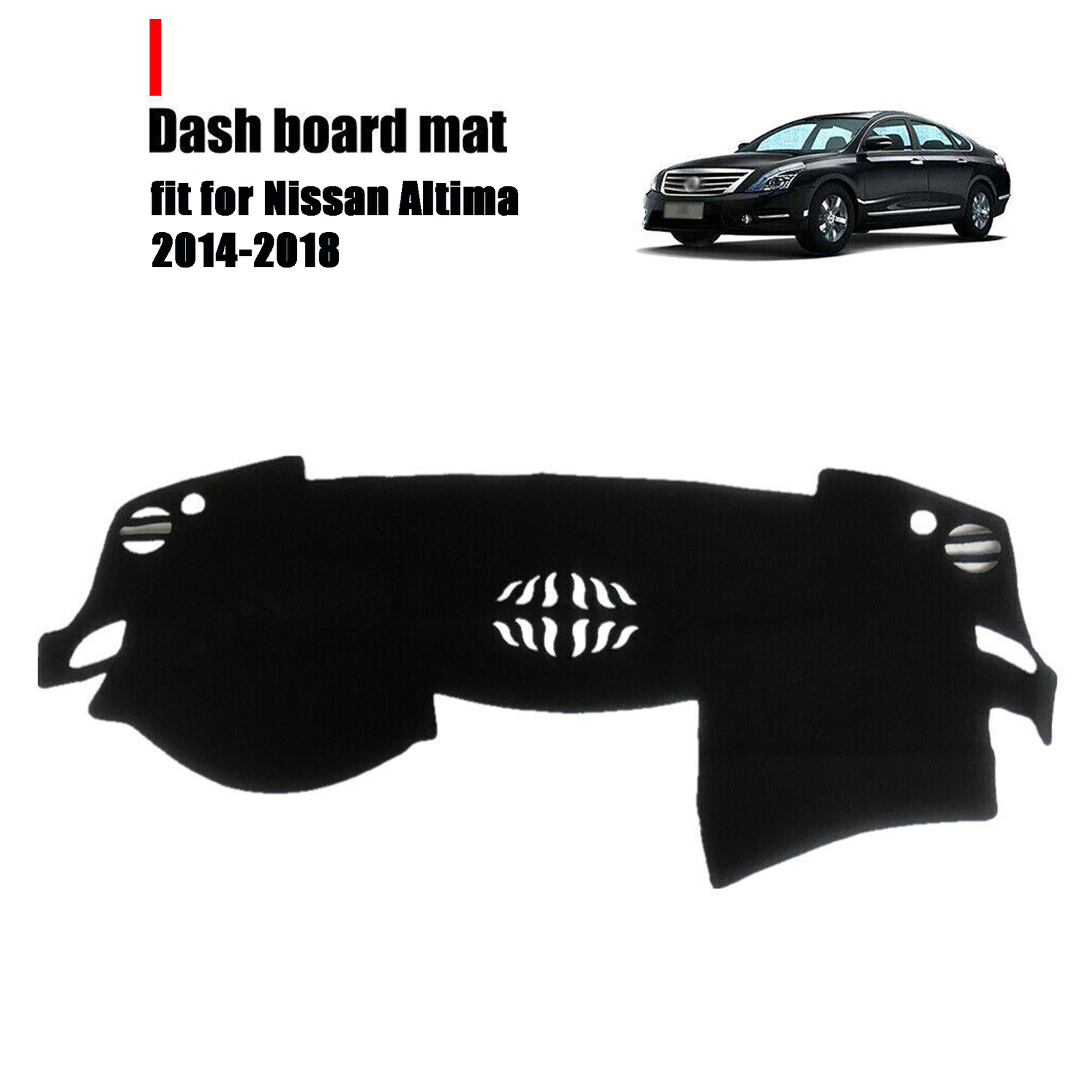 Dashboard Cover Fit for Nissan Altima 2014-2018 Car Dash Mat Carpet ...