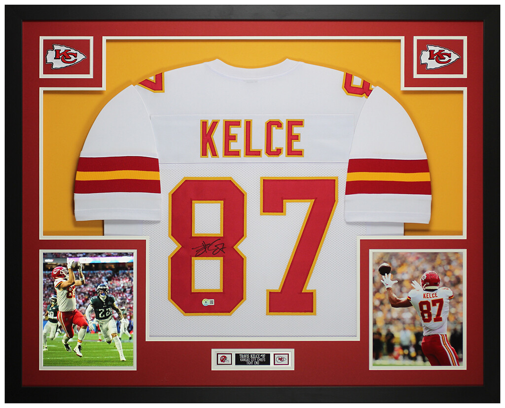 Travis Kelce Autographed Memorabilia | Signed Photo, Jersey ...