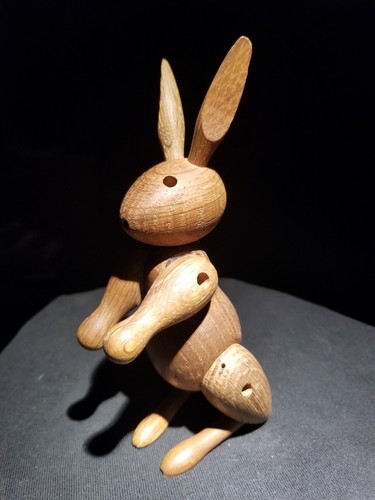 Vintage Kay Bojesen Style Wooden Rabbit MCM 1960’s Articulated Bunny 6 ...