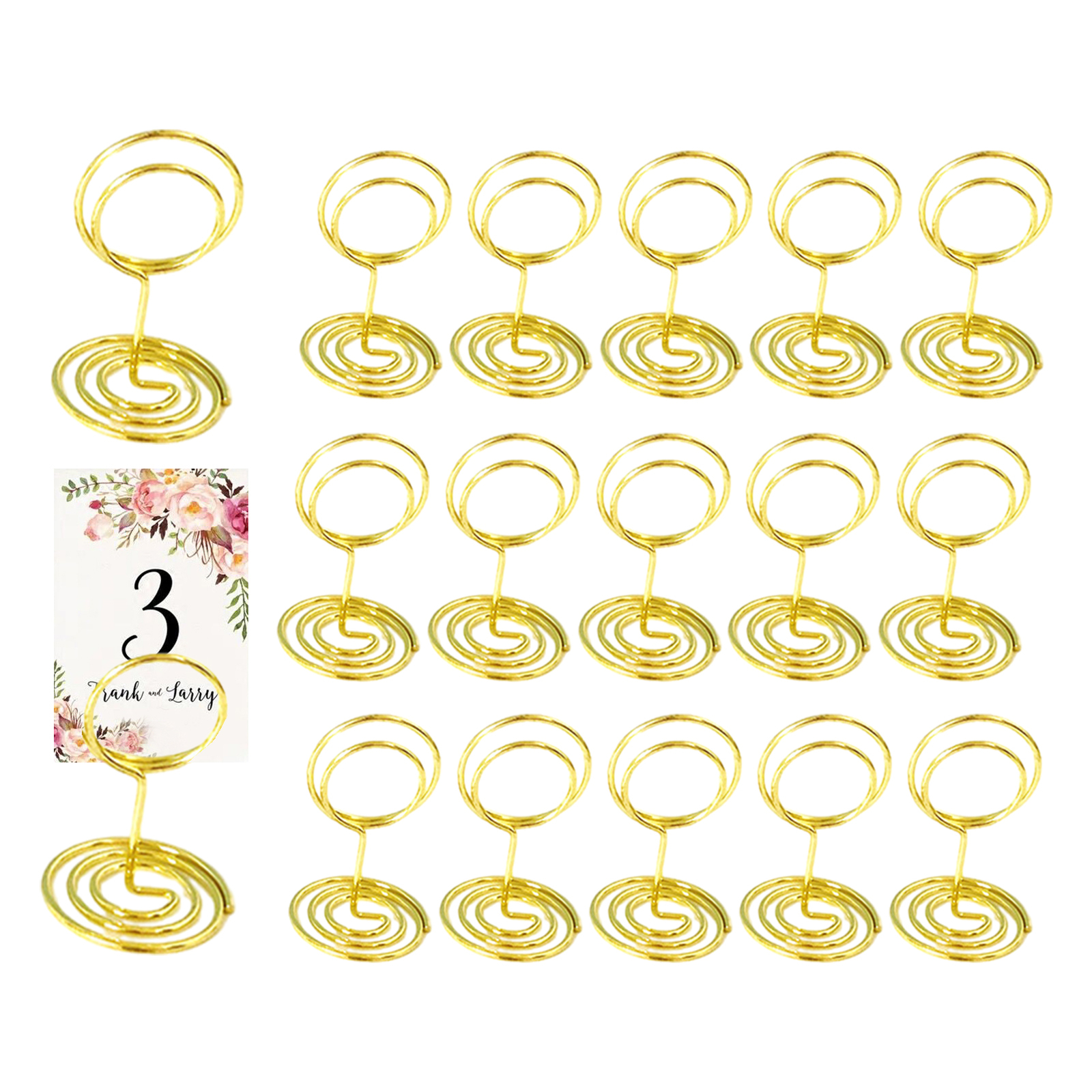 Paper Stand Round Shape Photo Clip Table Number Holder Name Card ...