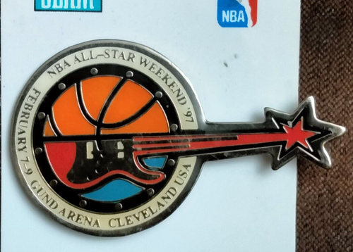 1997 NBA All Star Weekend GUND ARENA CLEVELAND Guitar Shaped Pin by ...