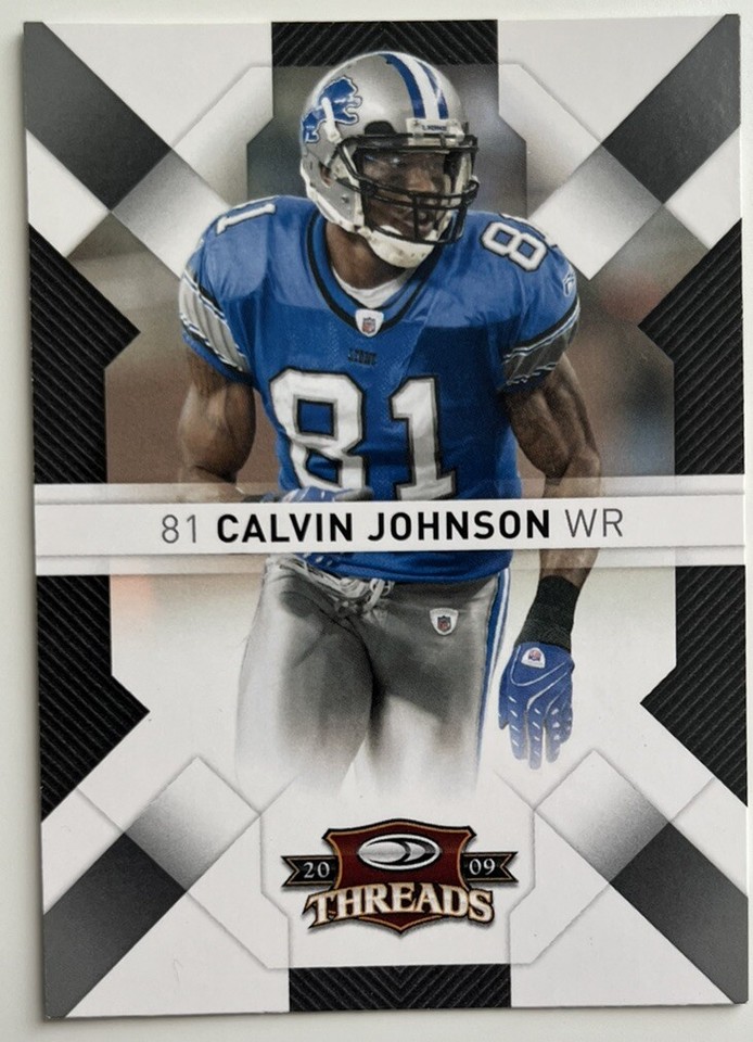 (18) Calvin Johnson Football Card Lot (RC) - Georgia Tech, Detroit ...