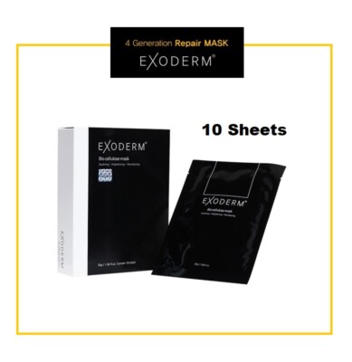 EXODERM Bio Cellulose Mask 1 Box (10 Sheets) International EXPRESS ...