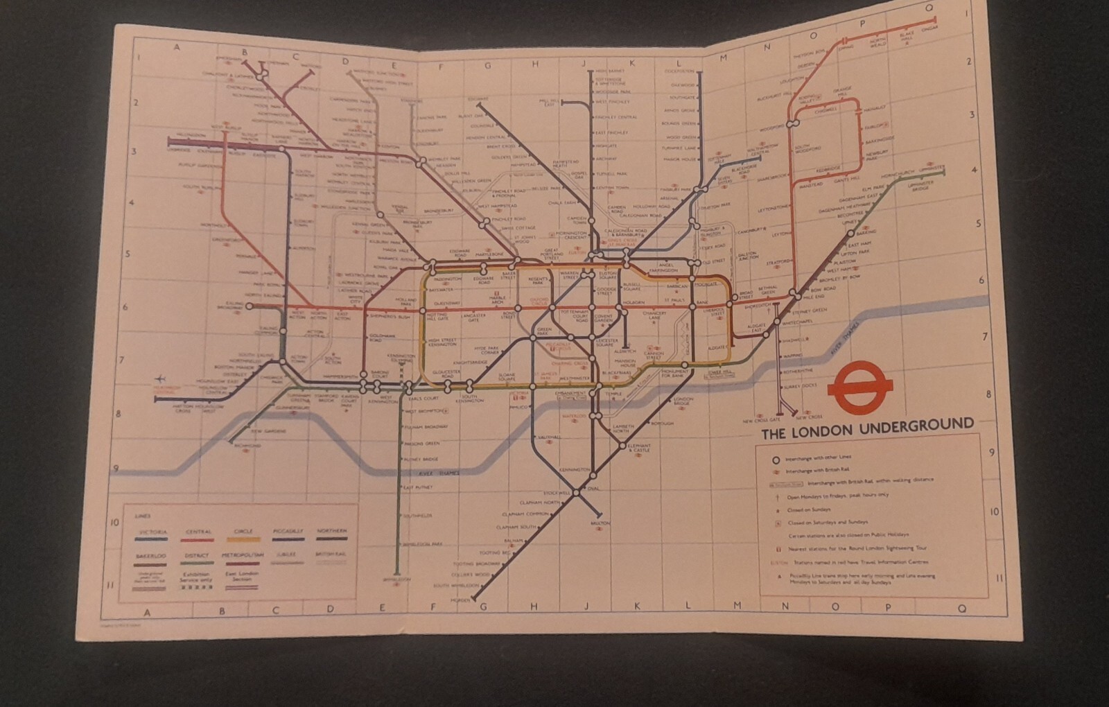 1979 No.1 London Underground Tube Map | Grelly UK