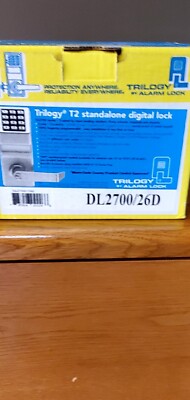 ALARM LOCK TRILOGY T2 DL2700/26D ELECTRONIC KEYLESS DOOR LOCK SATIN ...