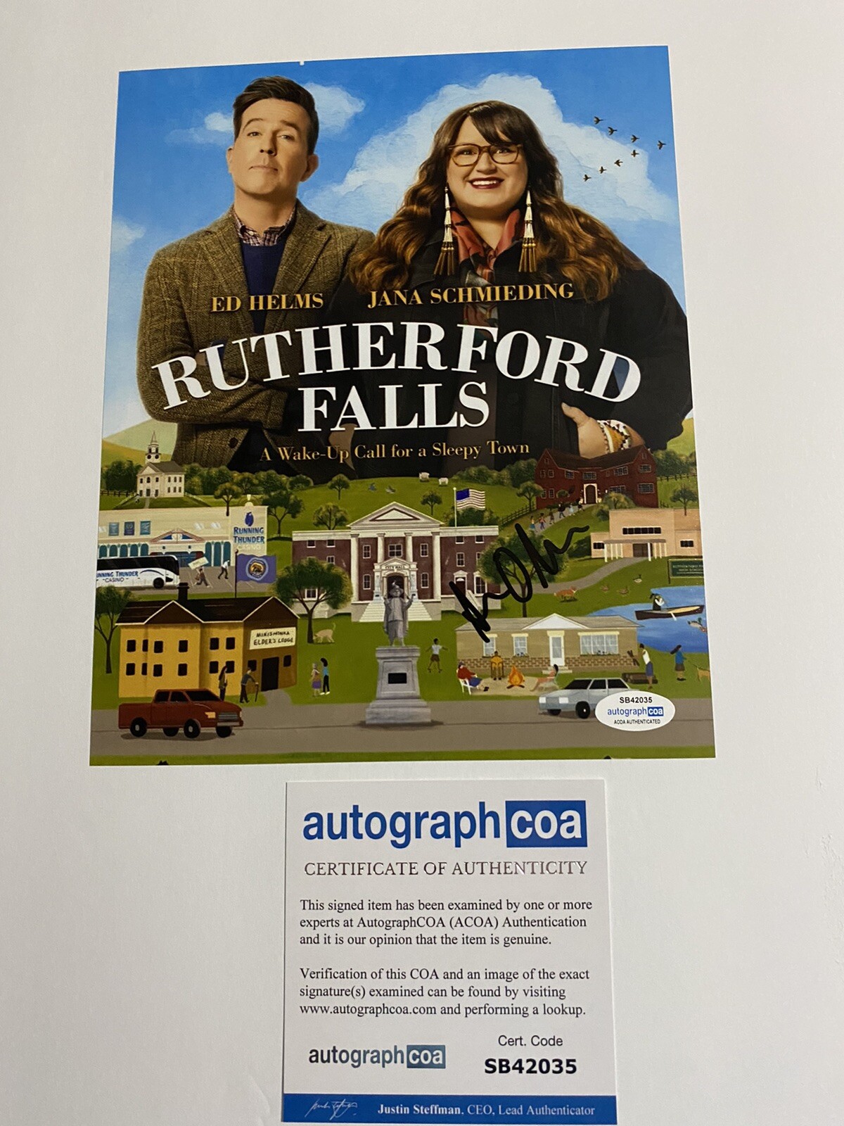 Sierra Teller Ornelas Rutherford Falls Creator/Writer signed 8x10 photo ...