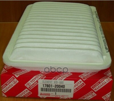 17801-20040 Toyota Element sub-assy, air cleaner filter 1780120040, New ...