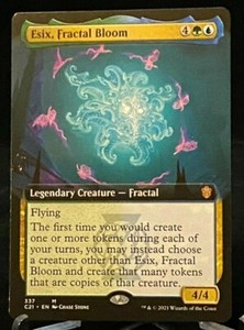 MTG Commander C21 Esix. Fractal Bloom Extended Art - Mythic | eBay