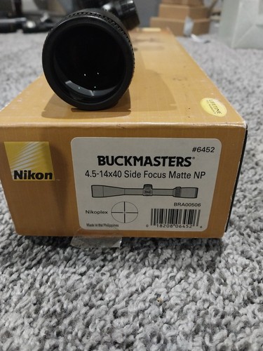 Nikon Buckmasters #6452 4.5-14x40mm Side Focus Matte NP Rifle Scope | eBay