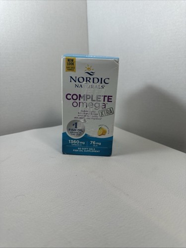 Complete Omega Xtra by Nordic Naturals, 60 softgels Lemon 07/27 free ...