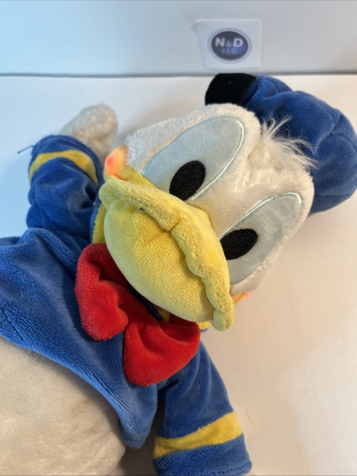 Disney Donald Duck Plush Light Blue Shirt Hat Stuffed Animal 18" Toy ...