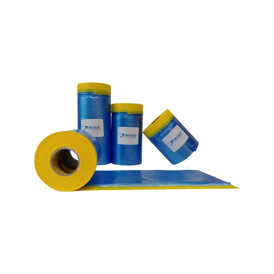 Pre taped Masking Paper - Car Painters Plastic Sheet Automotive Paint ...