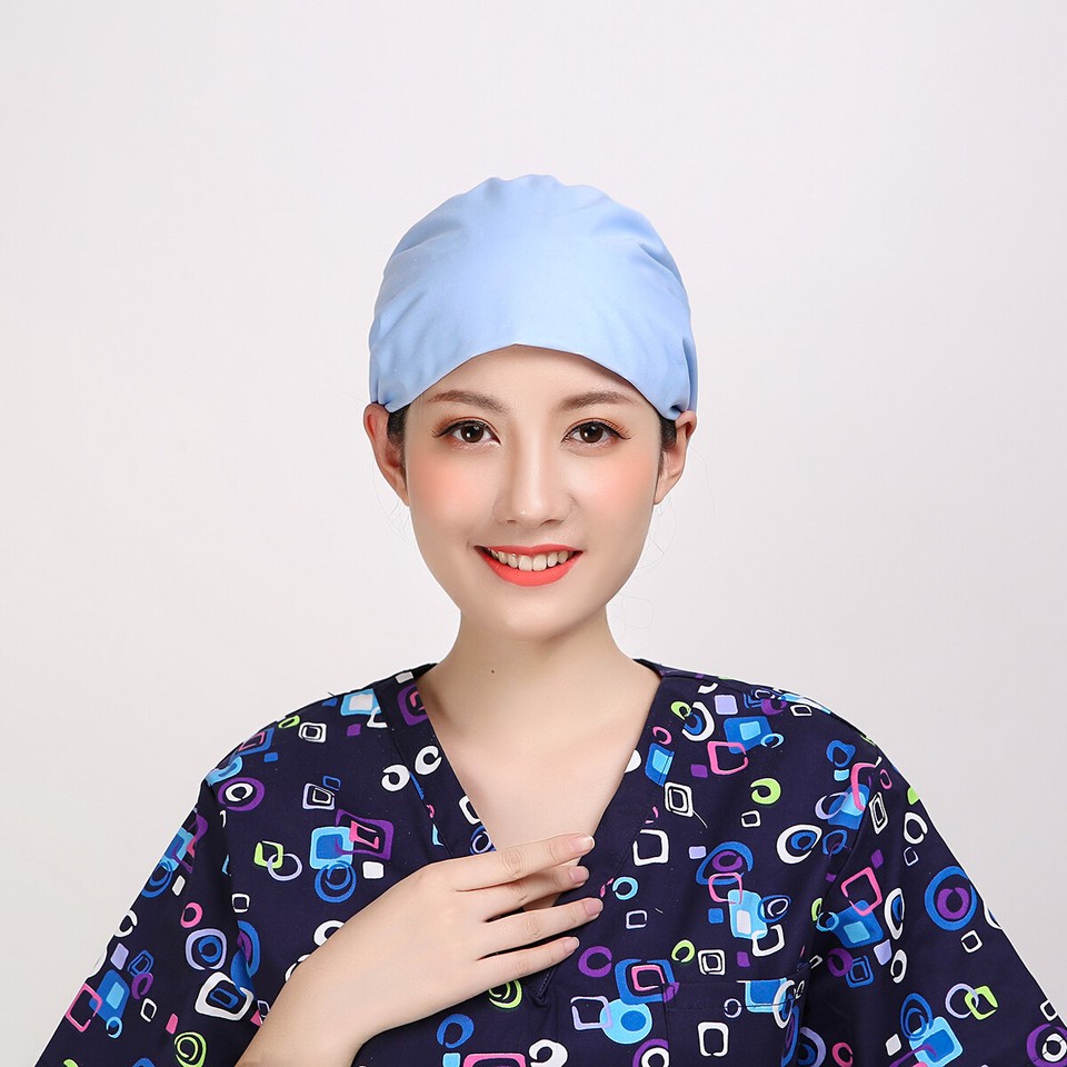 Medical Cap Doctor Surgical Hat Work Scrub Clean Nurse Head Cover ...