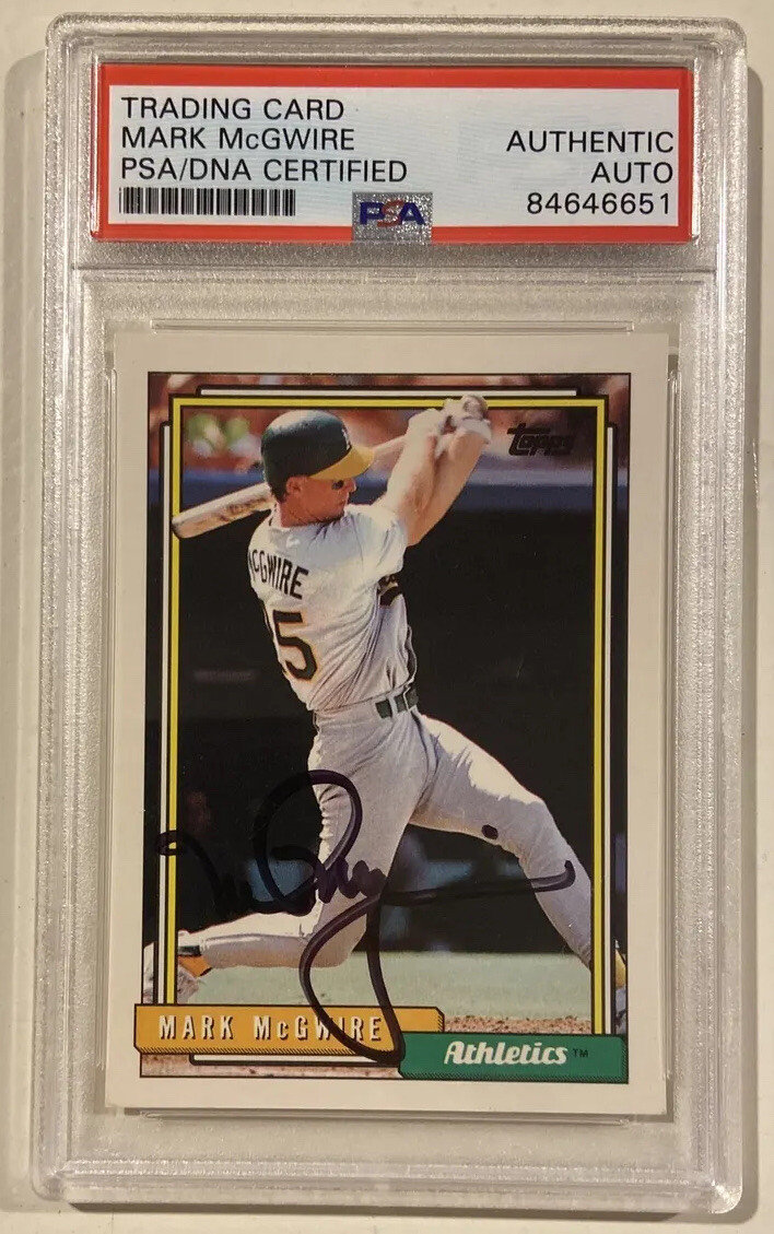 Mark McGwire Autographed Memorabilia | Signed Photo, Jersey ...