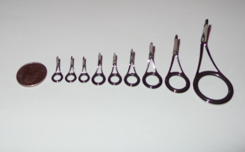 New Set of 9 Pacific Pac Bay LCSVHG Hialoy TiCH Fishing Rod Spinning ...