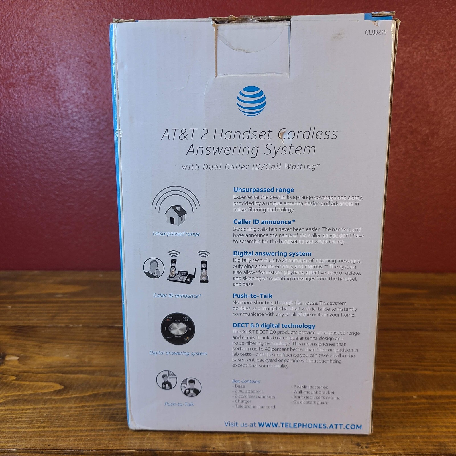 AT&T CL83213 Dual Handsets Single Line Cordless Phone for sale online ...