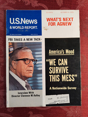 U S NEWS World Report October 15 1973 America's Mood: We can survive ...