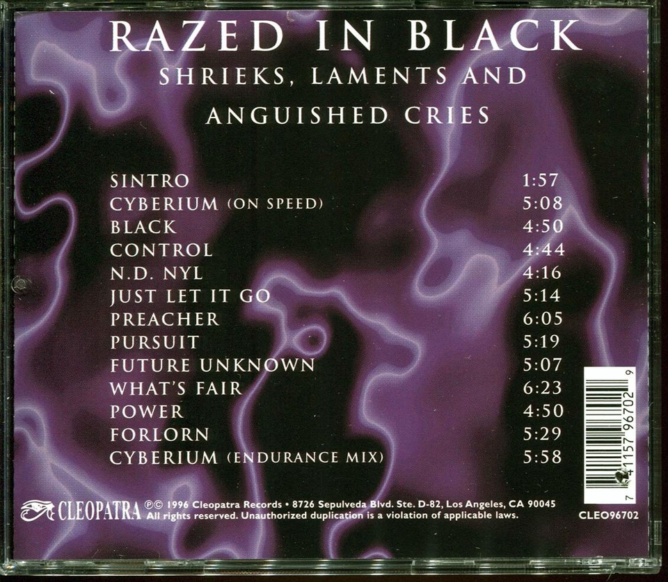 CD Razed In Black - Shrieks, Laments And Anguished Cries | eBay