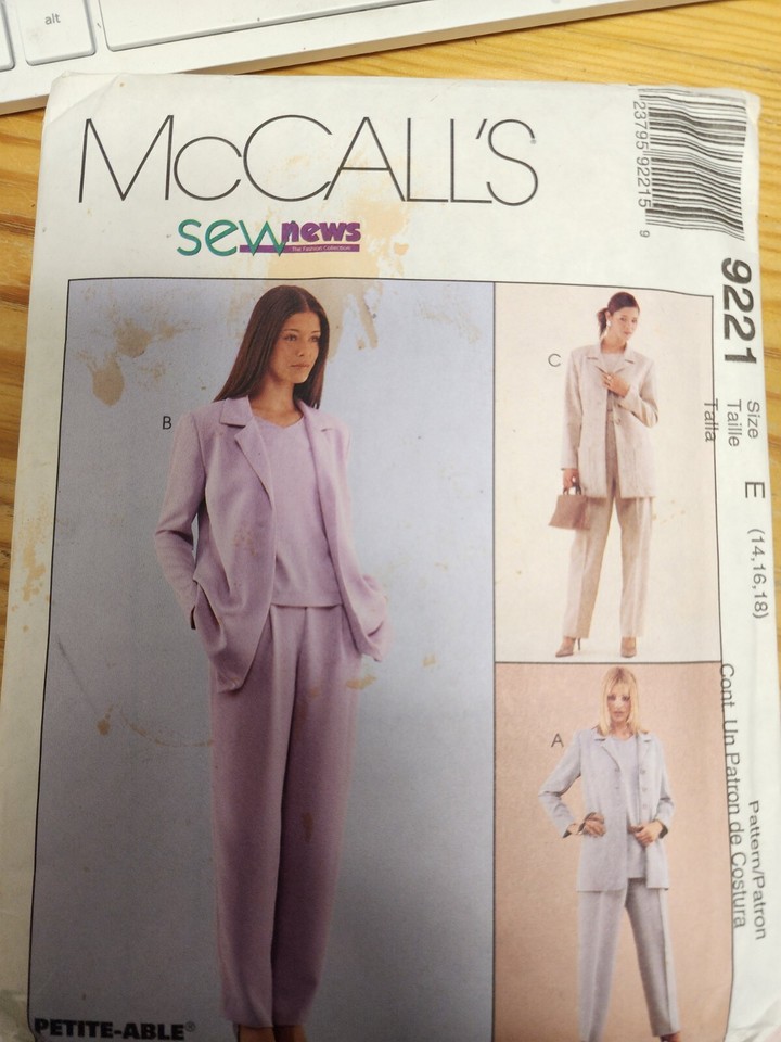 McCalls sewing pattern variation of your choice | eBay